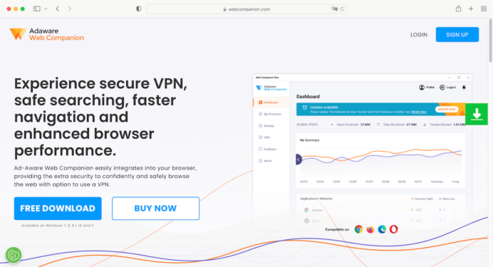 What is Adaware Web Companion and how do you remove it?