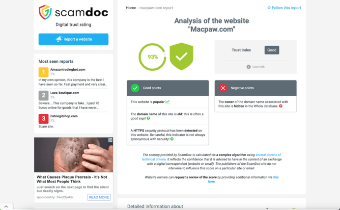 Scam check on the web: How to check a website's legitimacy