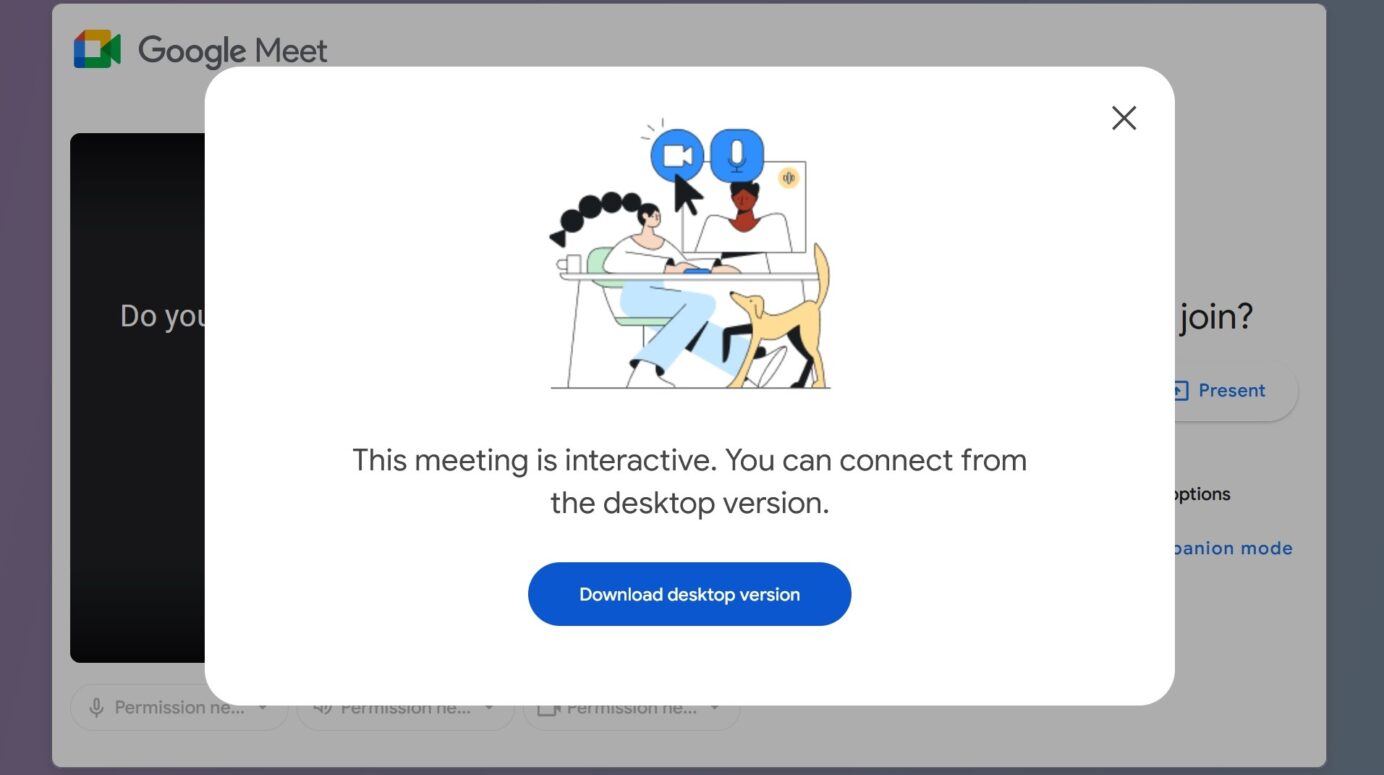 Fake Google Meet errors trick users into downloading stealers