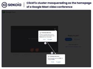Fake Google Meet errors trick users into downloading stealers